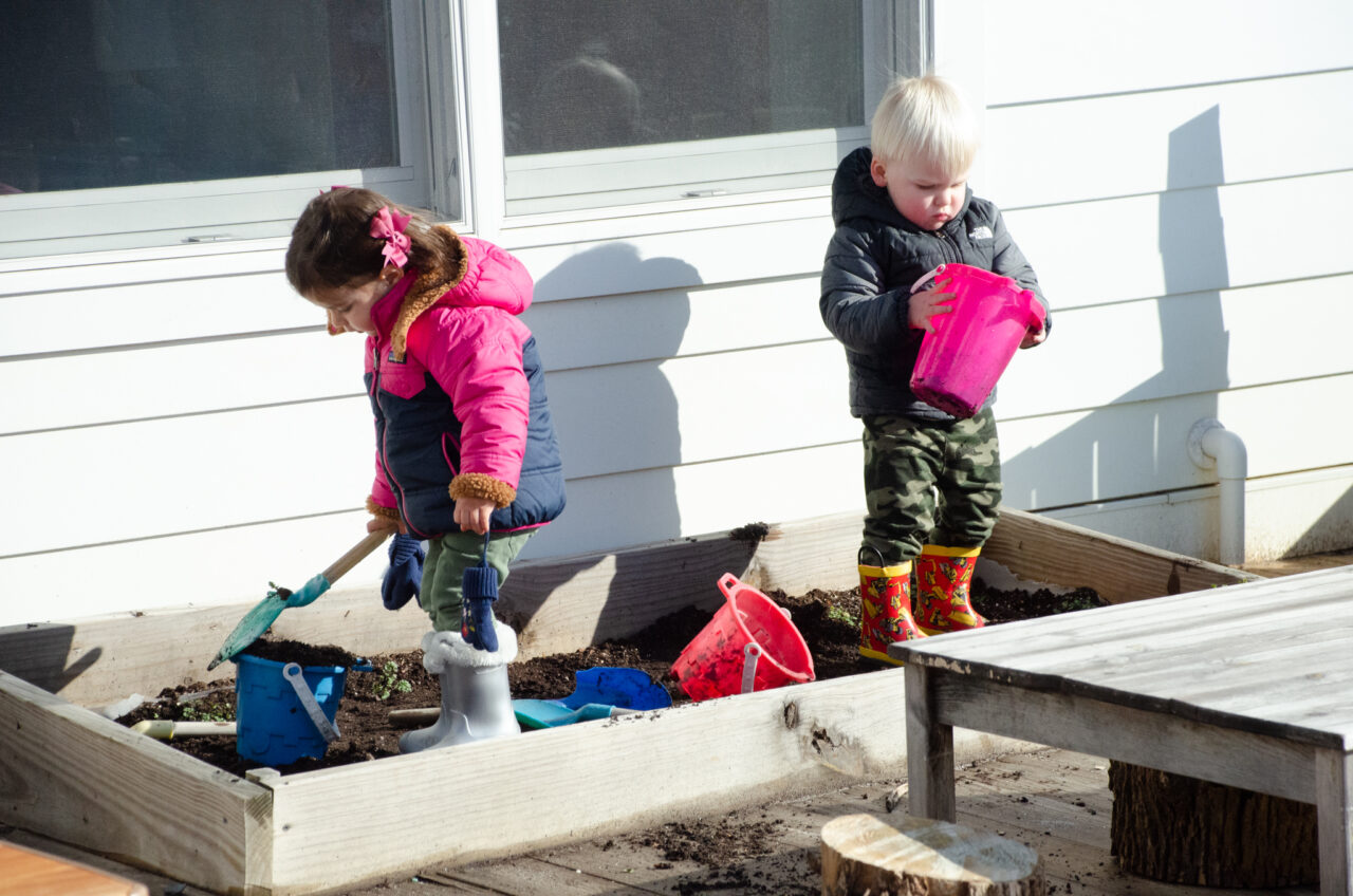 Winter in the Outdoor Environments - Greenspring Montessori School